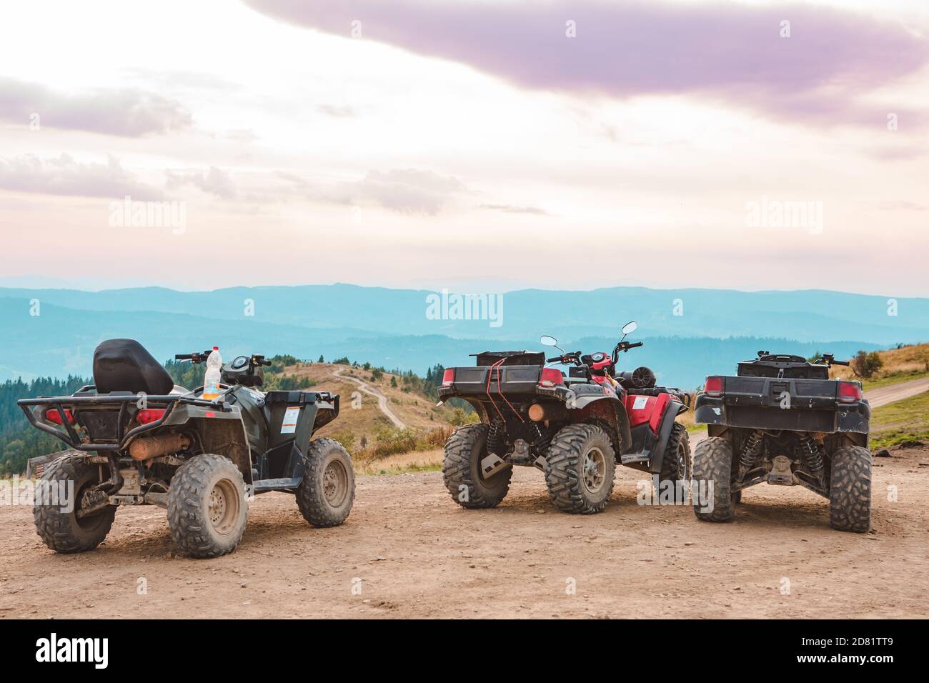 People riding terrain vehicles hi-res stock photography and images - Alamy
