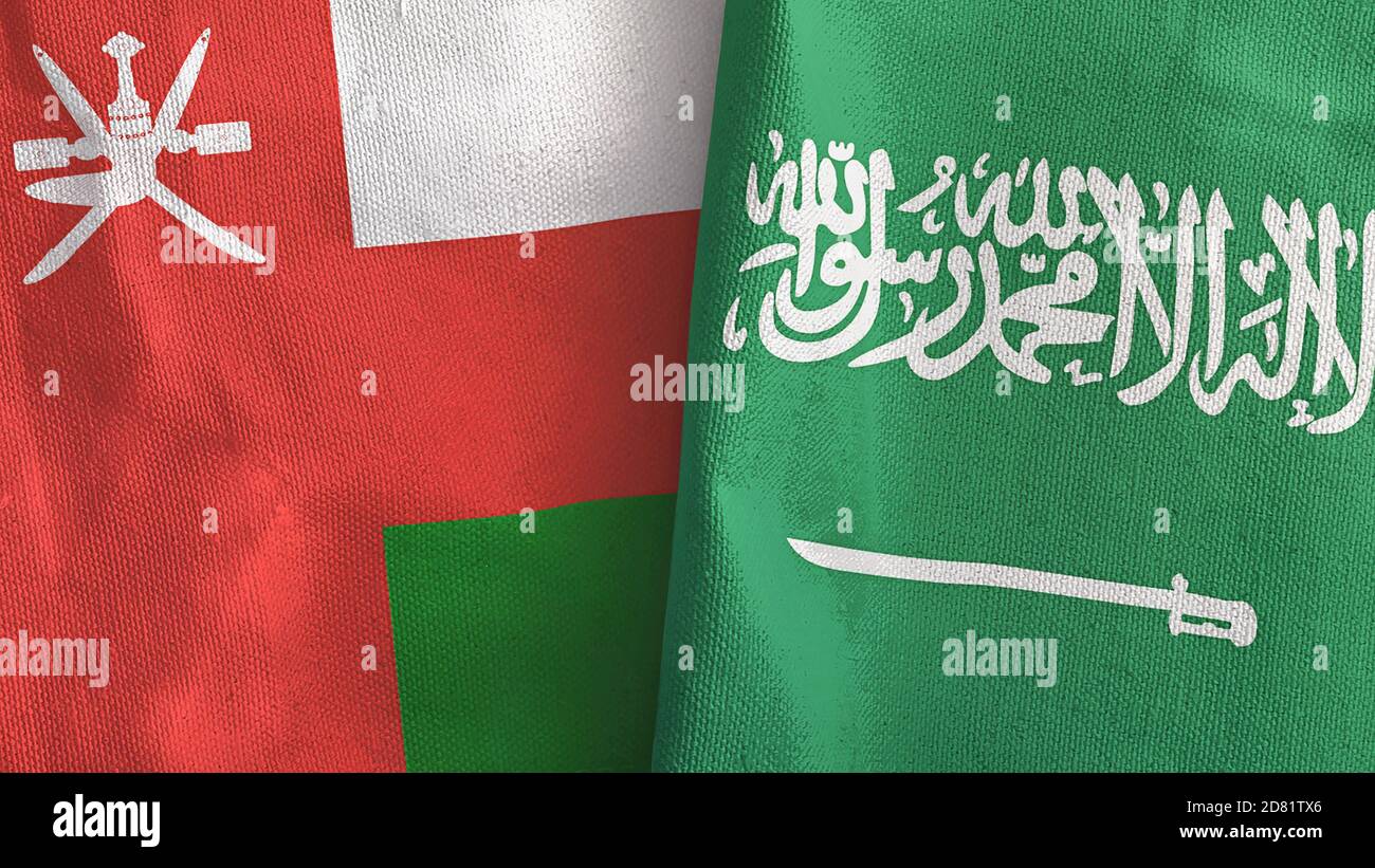 Oman saudi arabia flag hi-res stock photography and images - Alamy