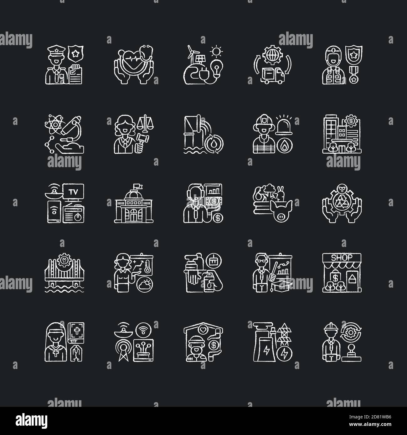 Essential icons hi-res stock photography and images - Alamy