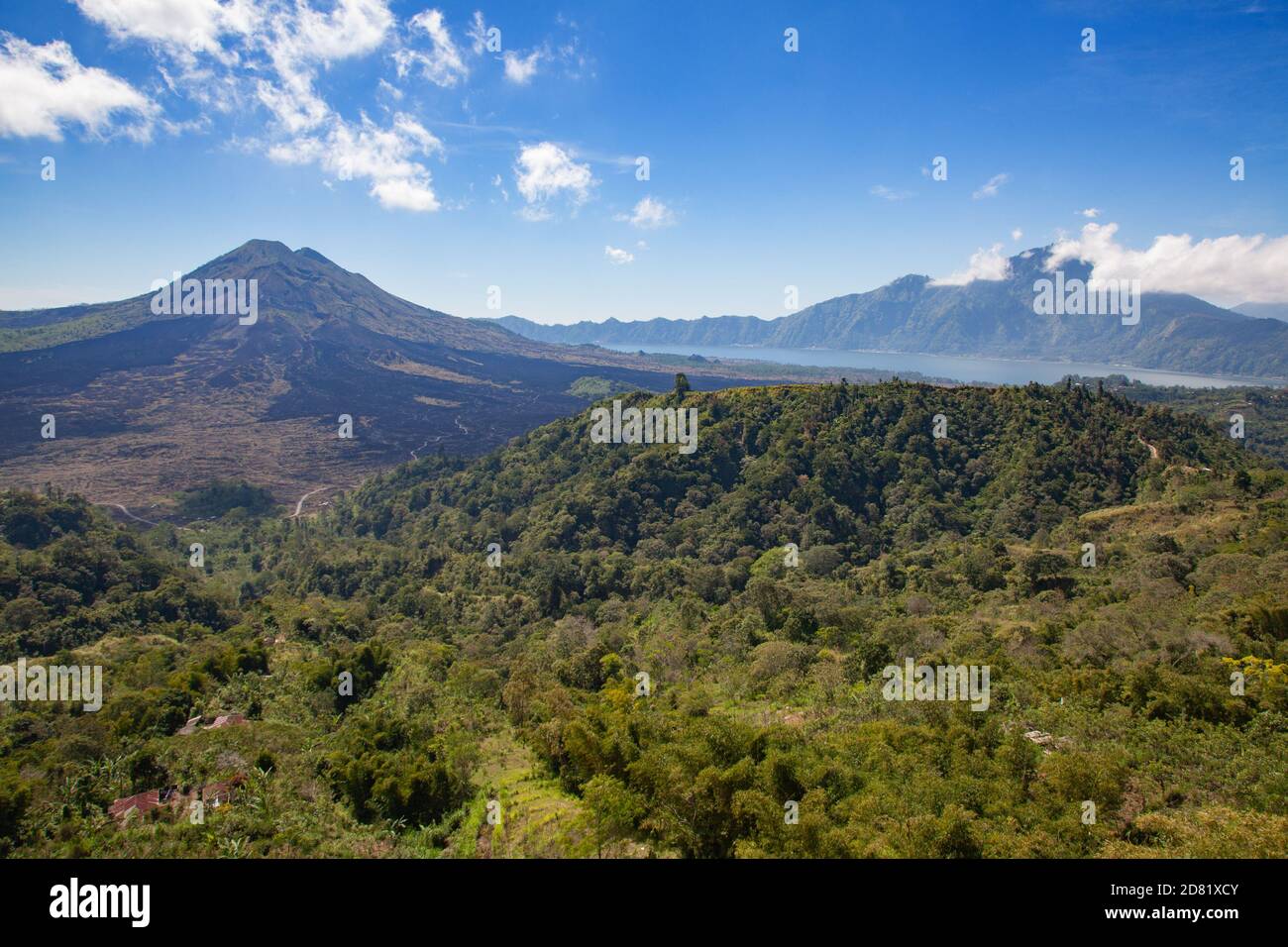 Mount Agung volcano on the Bali island, Indonesia Stock Photo - Alamy