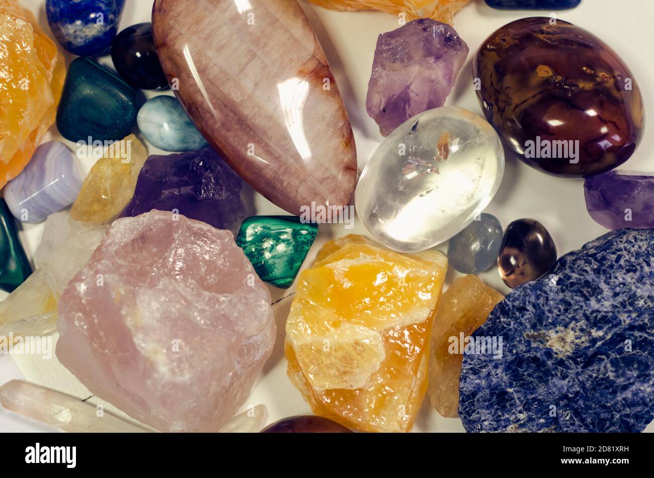 mixture of colorful gem stones Stock Photo - Alamy
