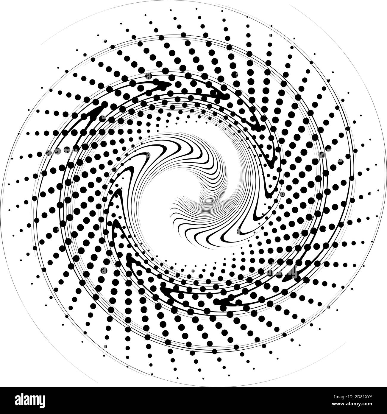 Overlaying abstract Spiral, Swirl, Twirl vector. Volute, helix ...