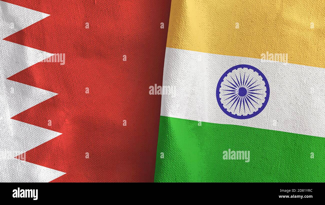 Bahrain india flag hi-res stock photography and images - Alamy