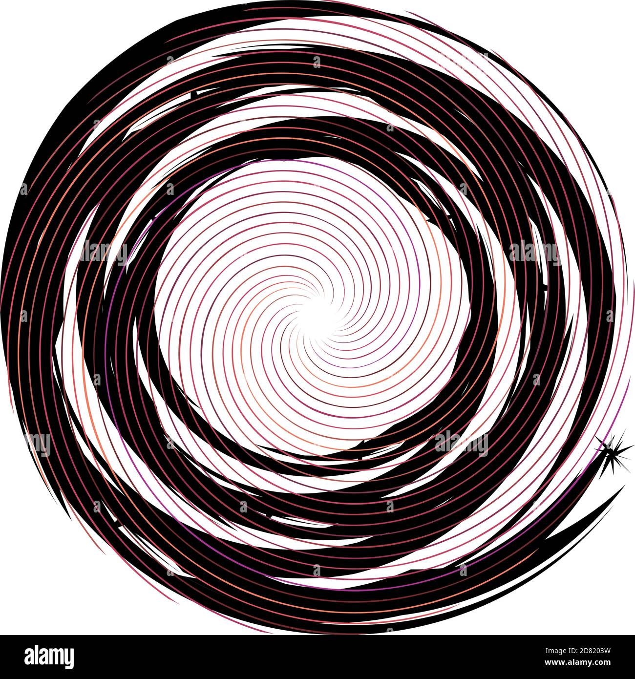 Overlaying abstract Spiral, Swirl, Twirl vector. Volute, helix ...