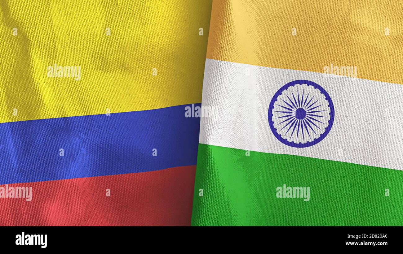 Colombia india flag hi-res stock photography and images - Alamy