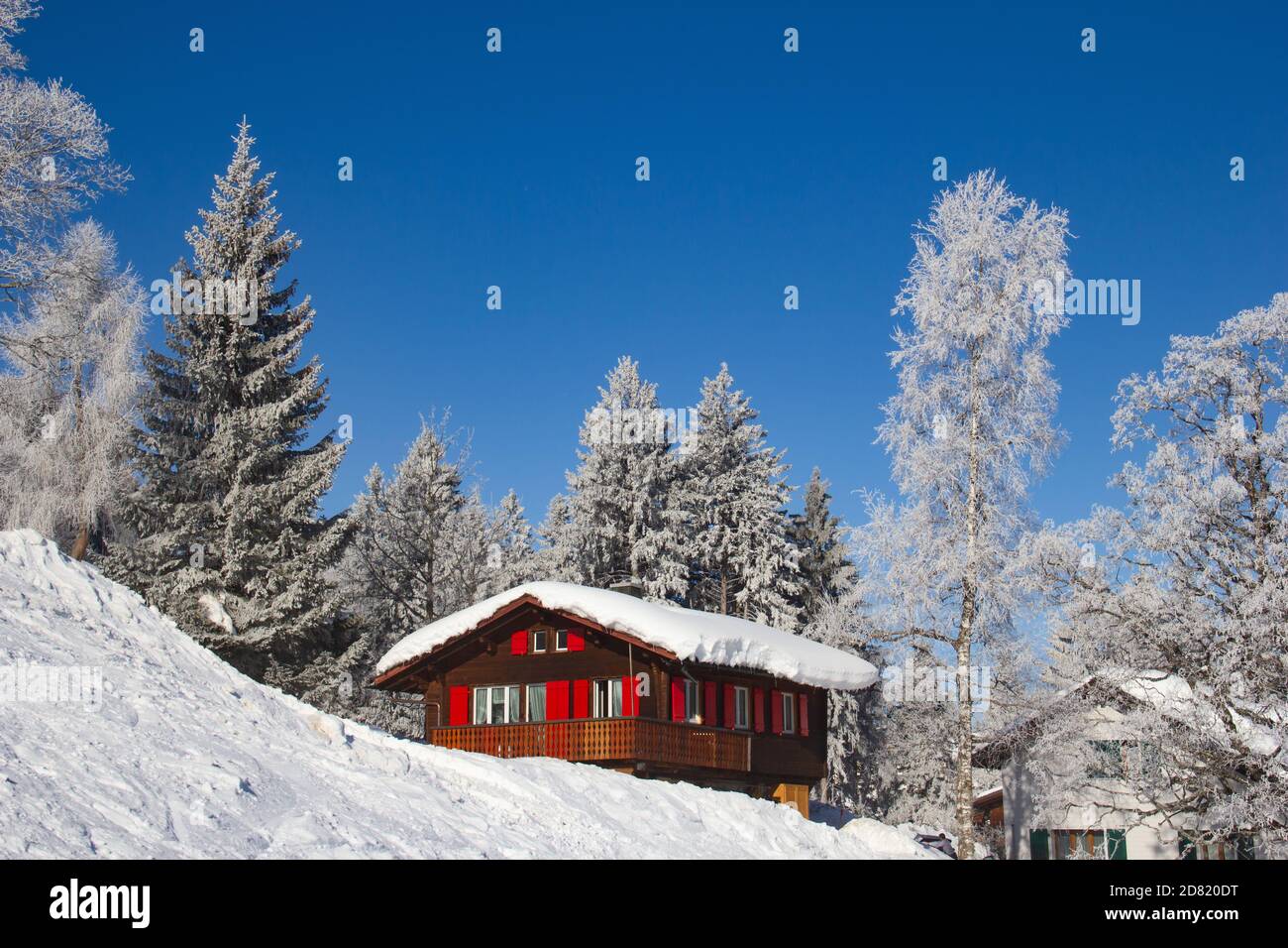Slope on the skiing resort Flumserberg. Switzerland Stock Photo - Alamy