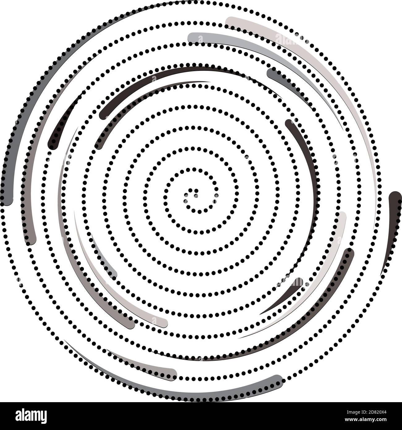 Overlaying abstract Spiral, Swirl, Twirl vector. Volute, helix ...