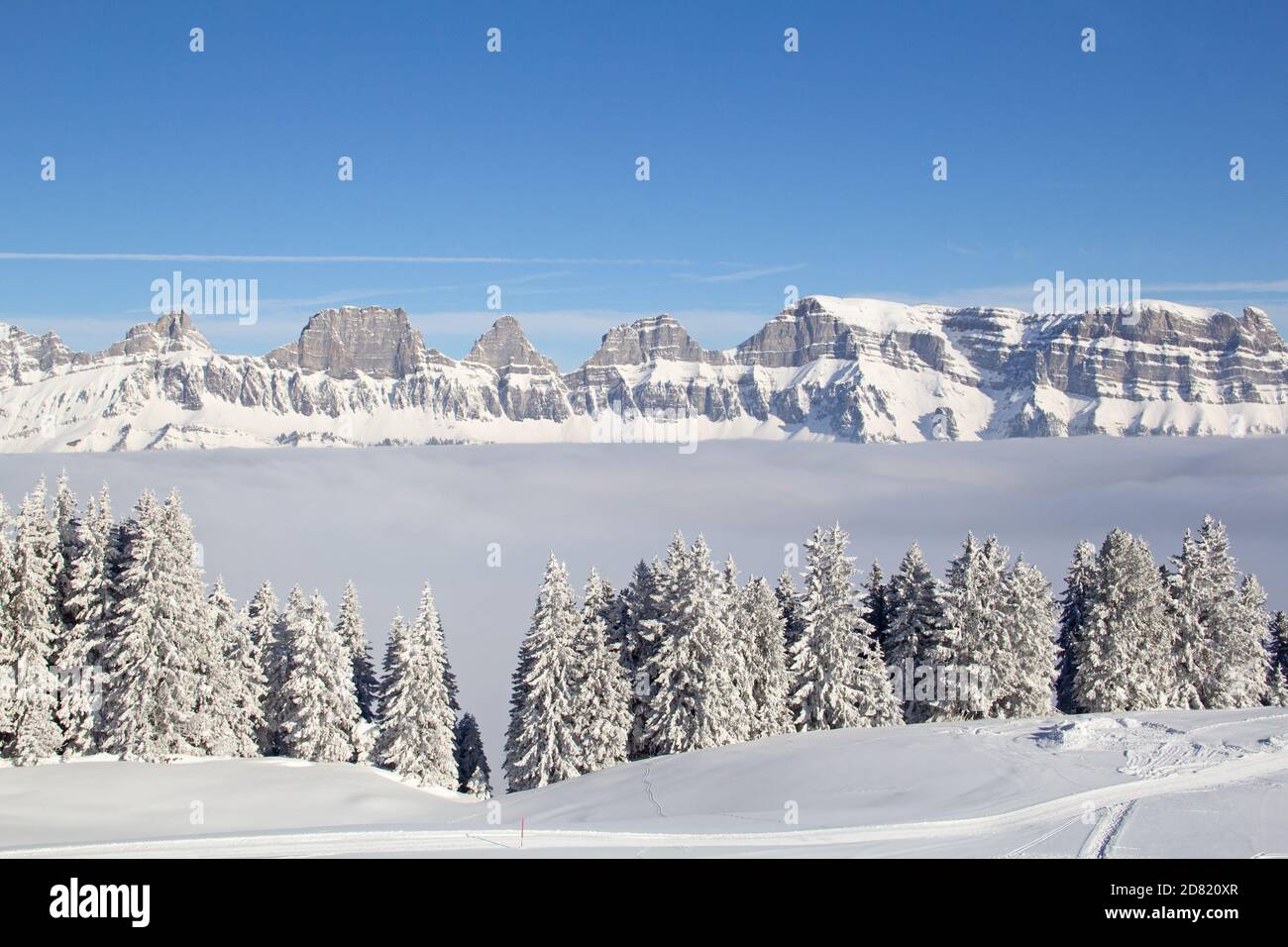 Winter in the swiss alps, Switzerland Stock Photo - Alamy