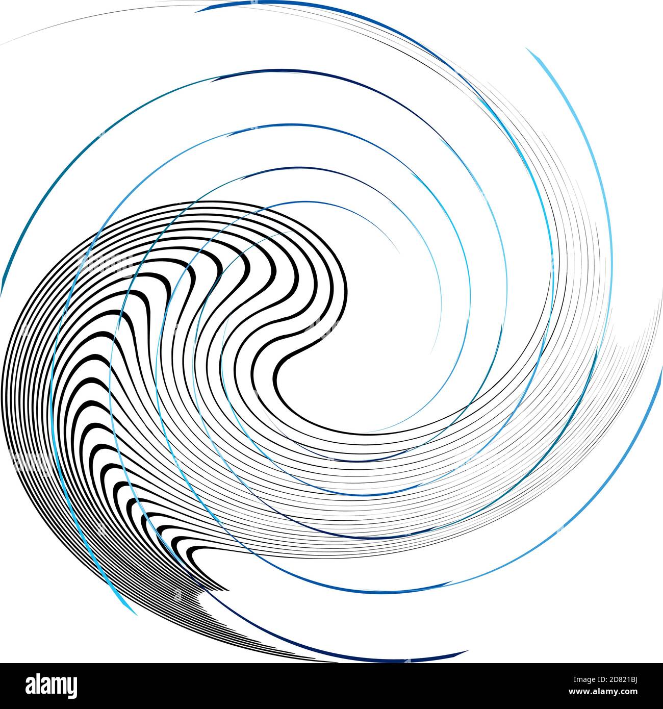 Overlaying abstract Spiral, Swirl, Twirl vector. Volute, helix ...