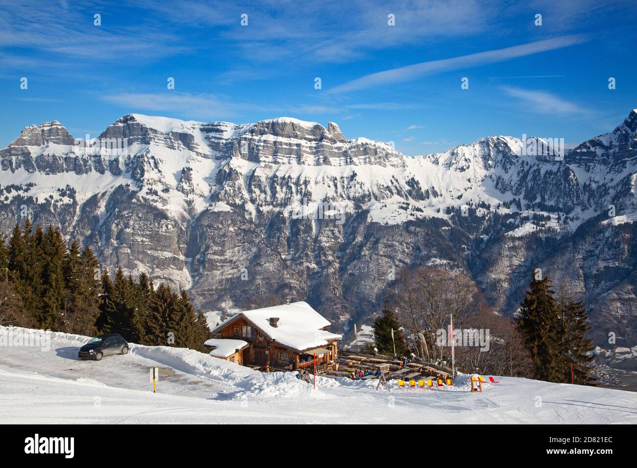 Winter in the swiss alps, Switzerland Stock Photo - Alamy