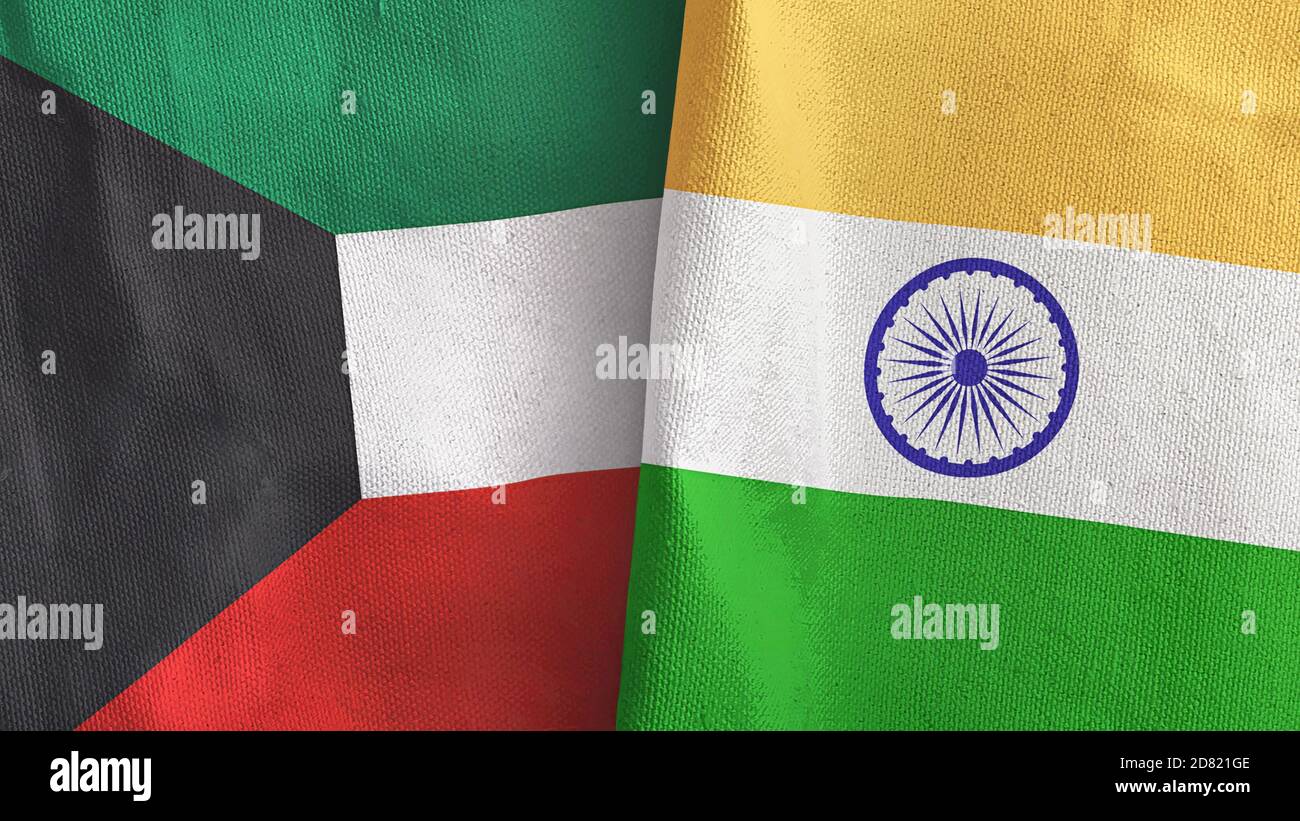 India kuwait flag hi-res stock photography and images - Alamy