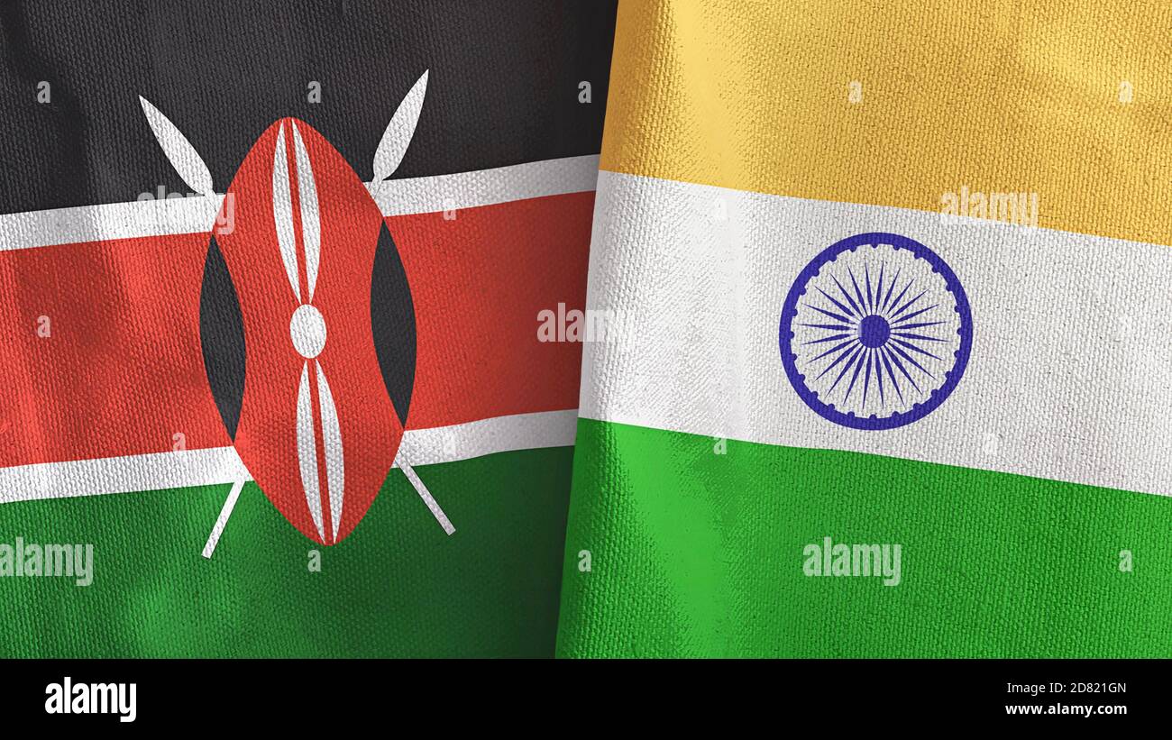 India kenya flag hi-res stock photography and images - Alamy