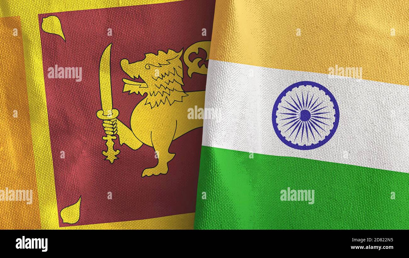 India sri lanka flag hi-res stock photography and images - Alamy