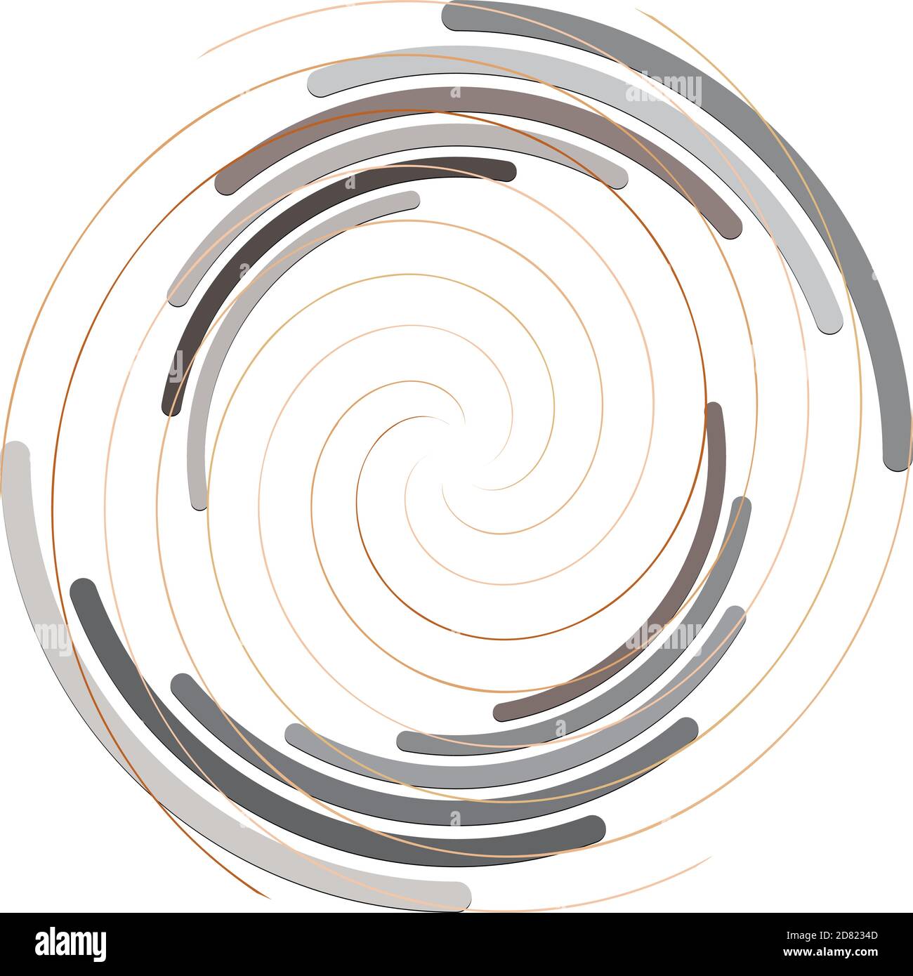 Overlaying abstract Spiral, Swirl, Twirl vector. Volute, helix ...