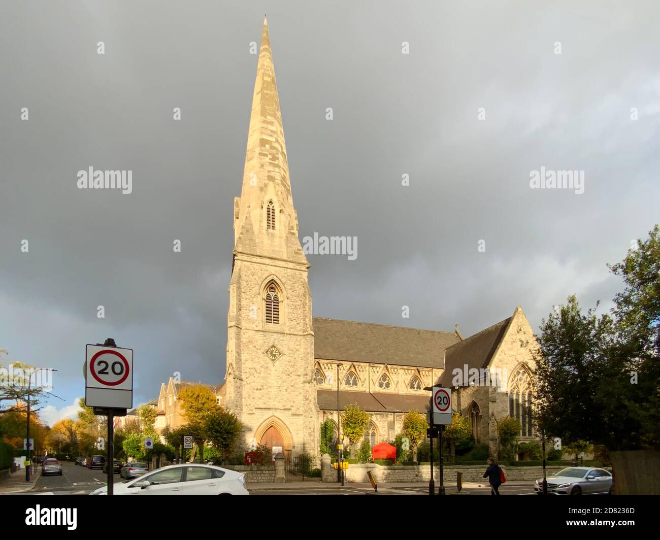 The Parish Church of St Mary with All Souls, Kilburn Stock Photo - Alamy
