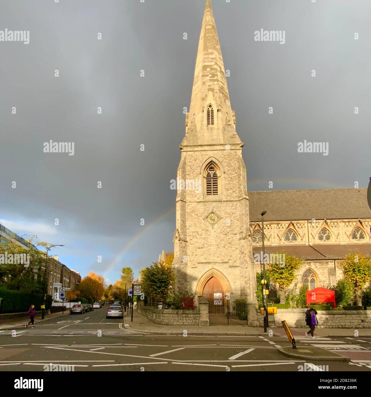 The Parish Church of St Mary with All Souls, Kilburn Stock Photo - Alamy