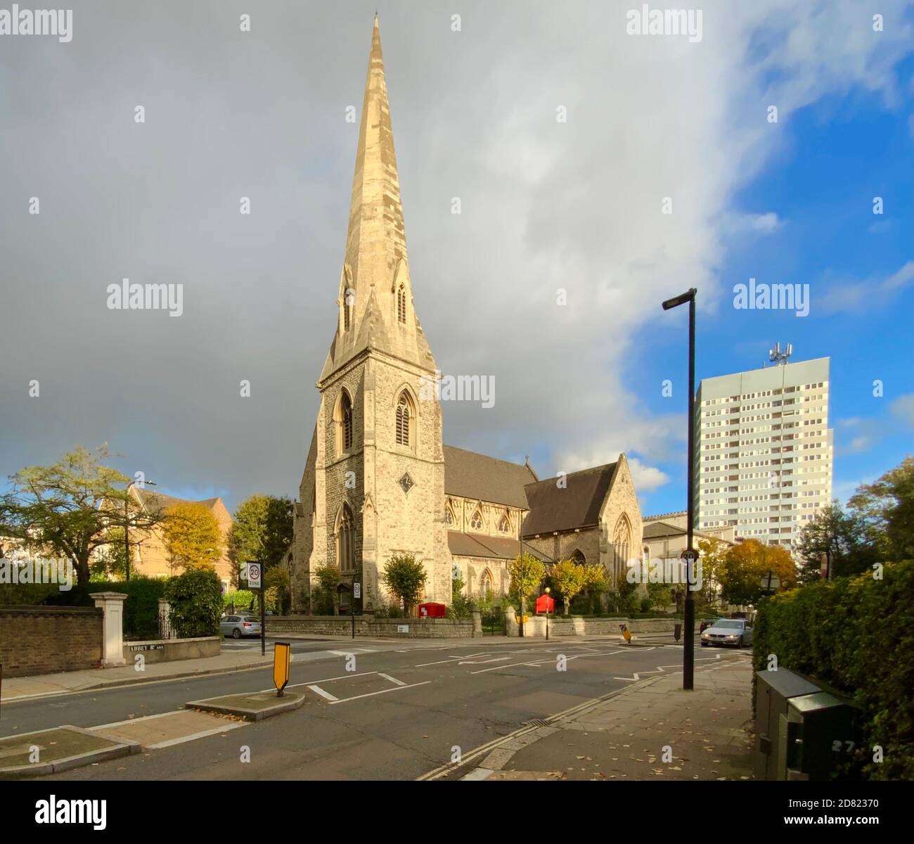 -. The Parish Church of St Mary with All Souls, Kilburn Stock Photo - Alamy