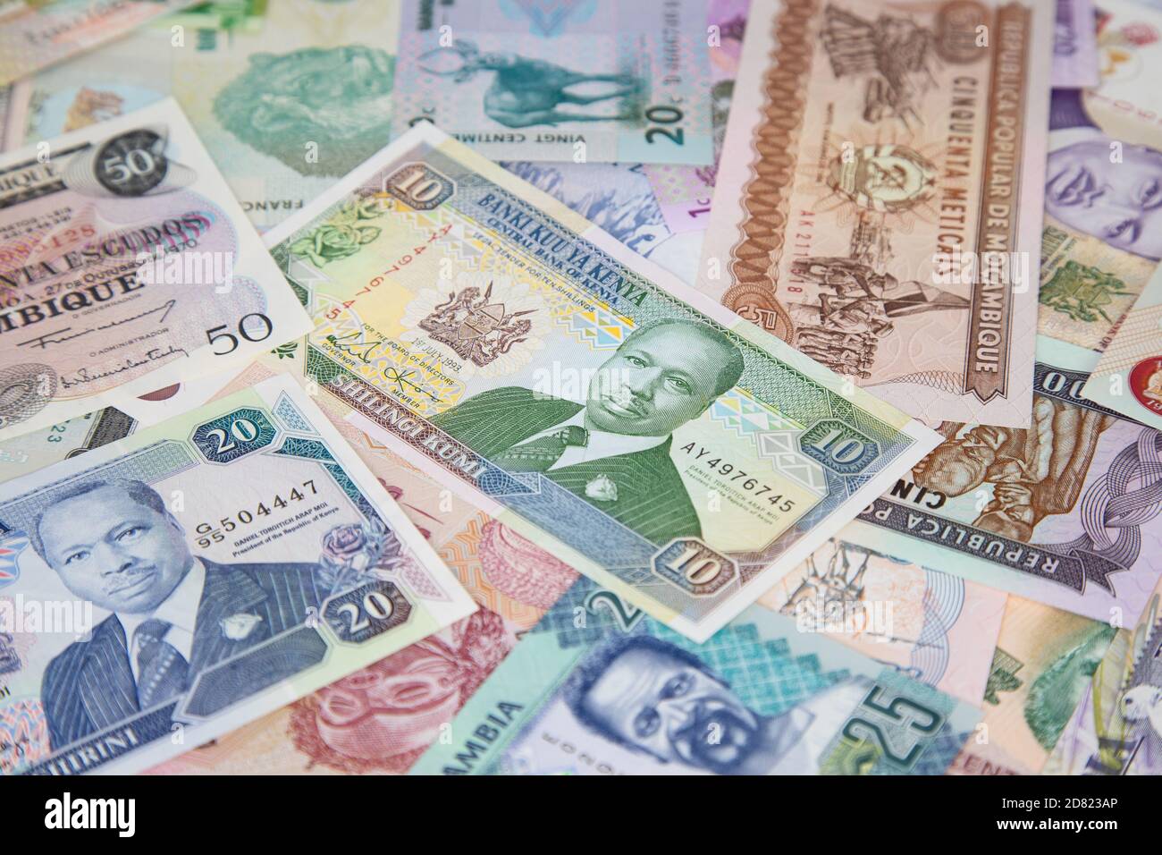 Variety of the African banknotes Stock Photo - Alamy