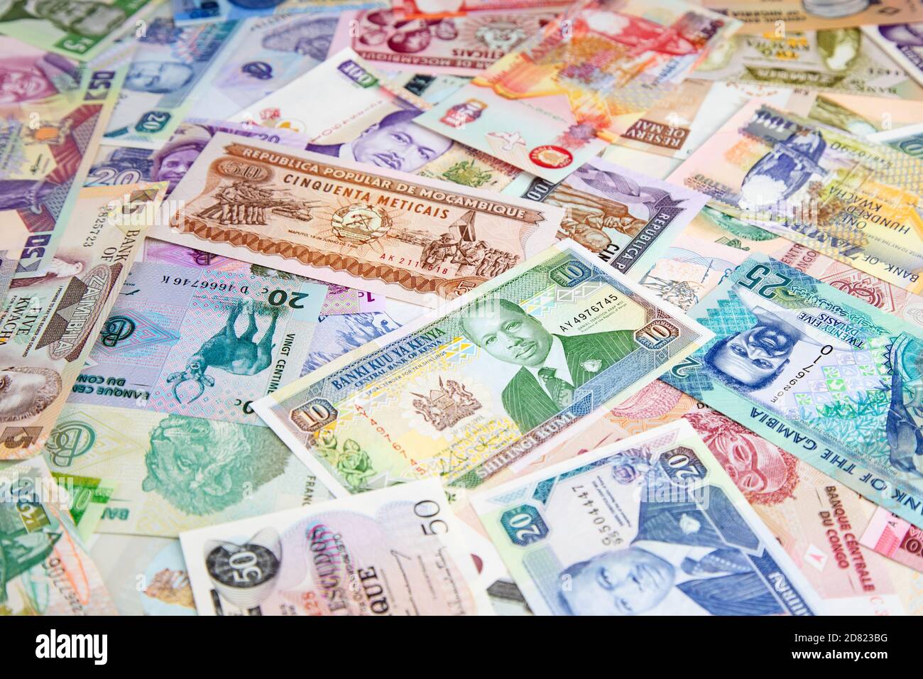 Variety of the African banknotes Stock Photo - Alamy