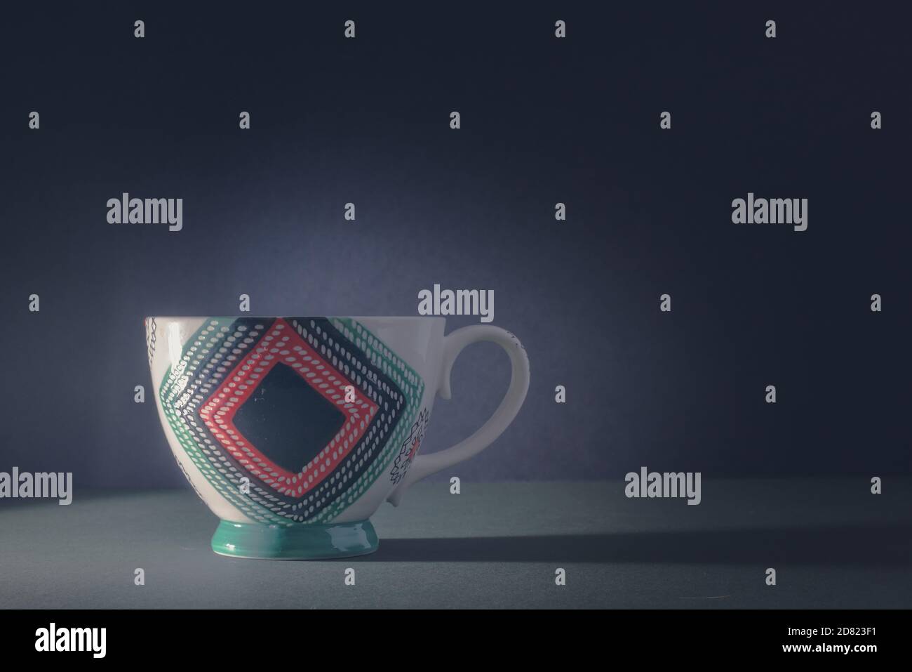 Elegant coffee mug - copy space around it Stock Photo - Alamy
