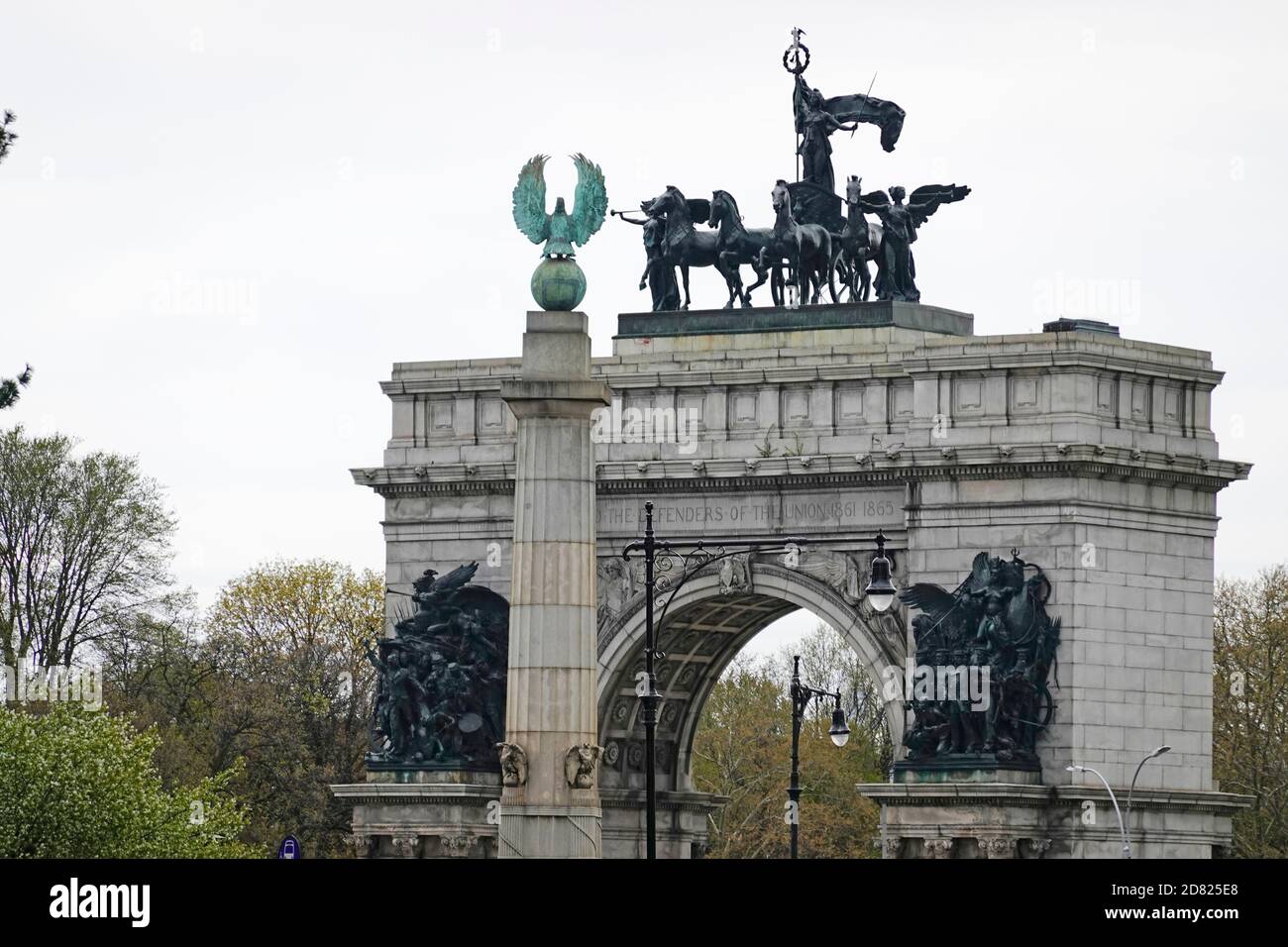 Soldiers and Sailors memorial arch Grand Army Plaza Brooklyn NYC Stock ...