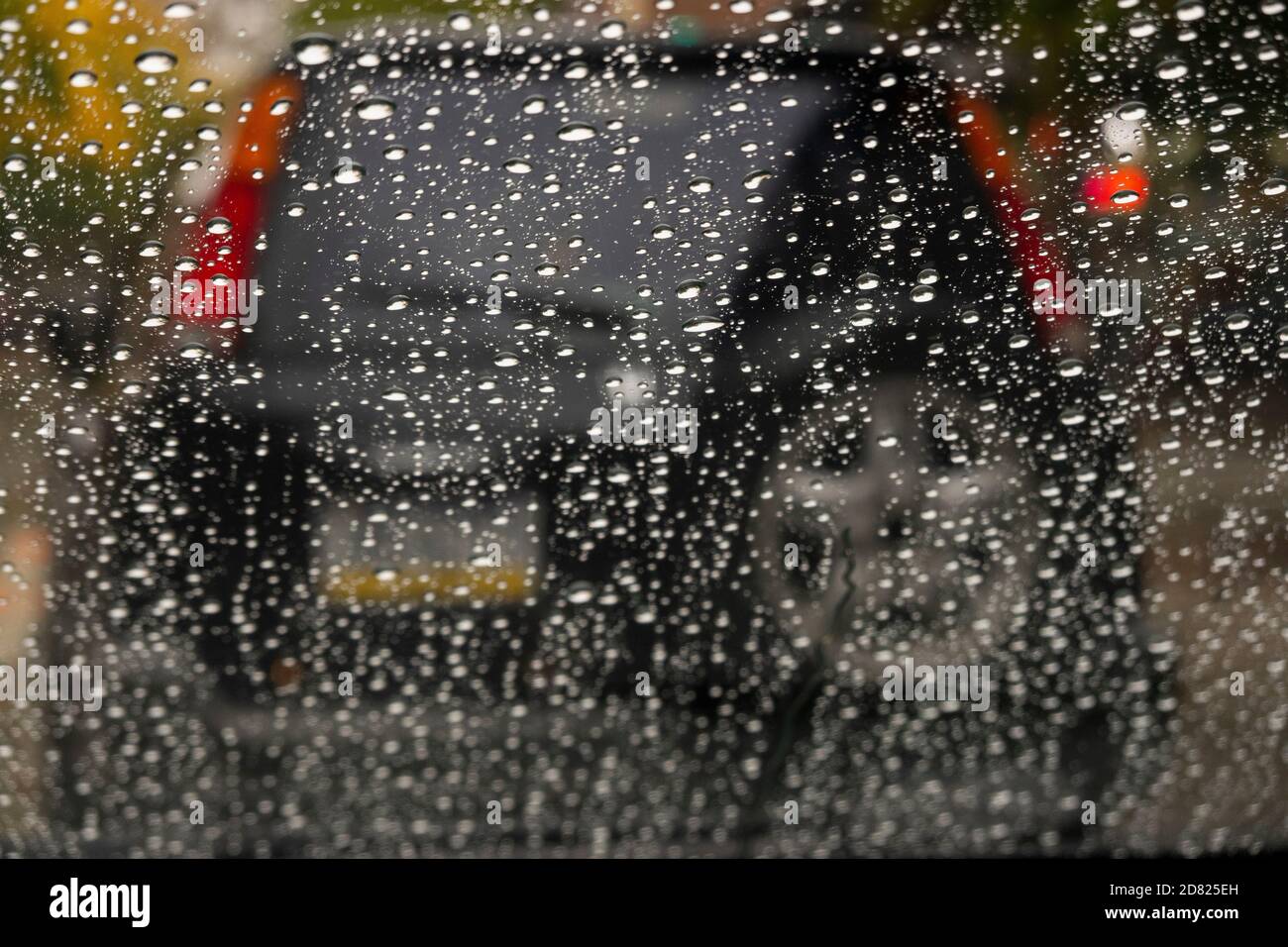 Raindrops on the windshield new york city hi-res stock photography and ...