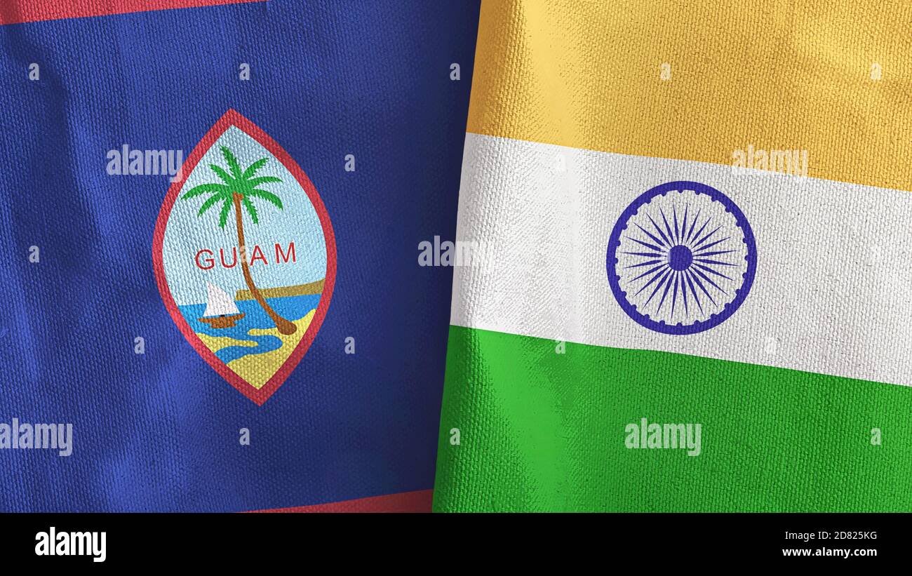 India guam flag hi-res stock photography and images - Alamy