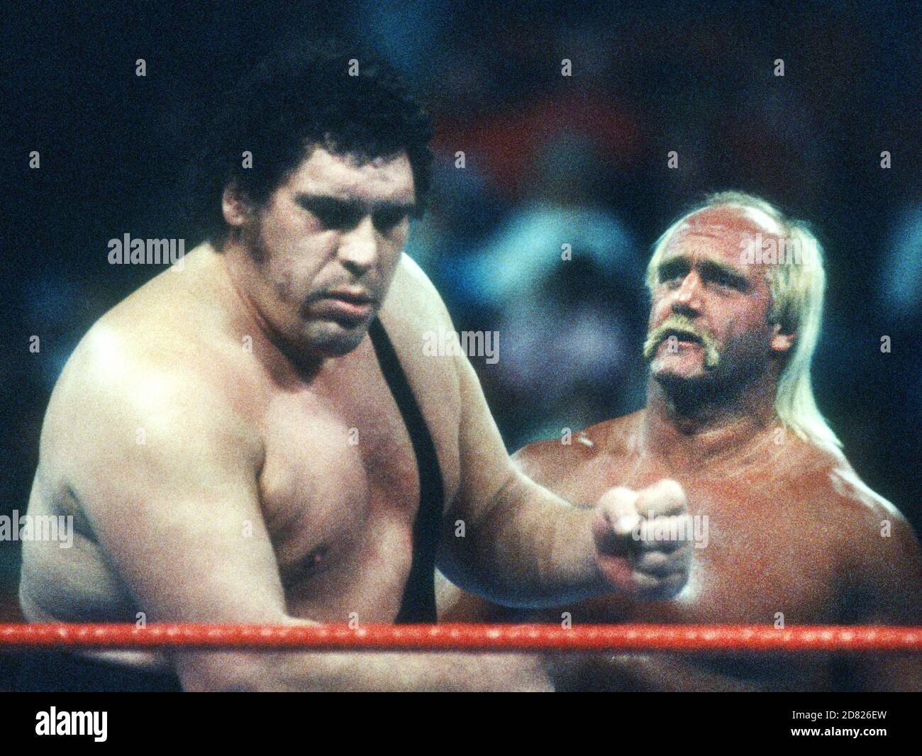 Andre the Giant and Hulk Hogan, 1987, Photo By John Barrett/PHOTOlink ...