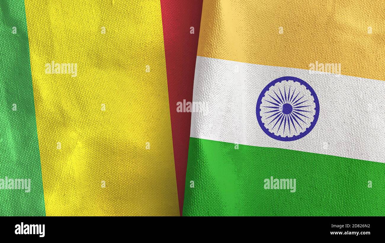 India mali flag hi-res stock photography and images - Alamy