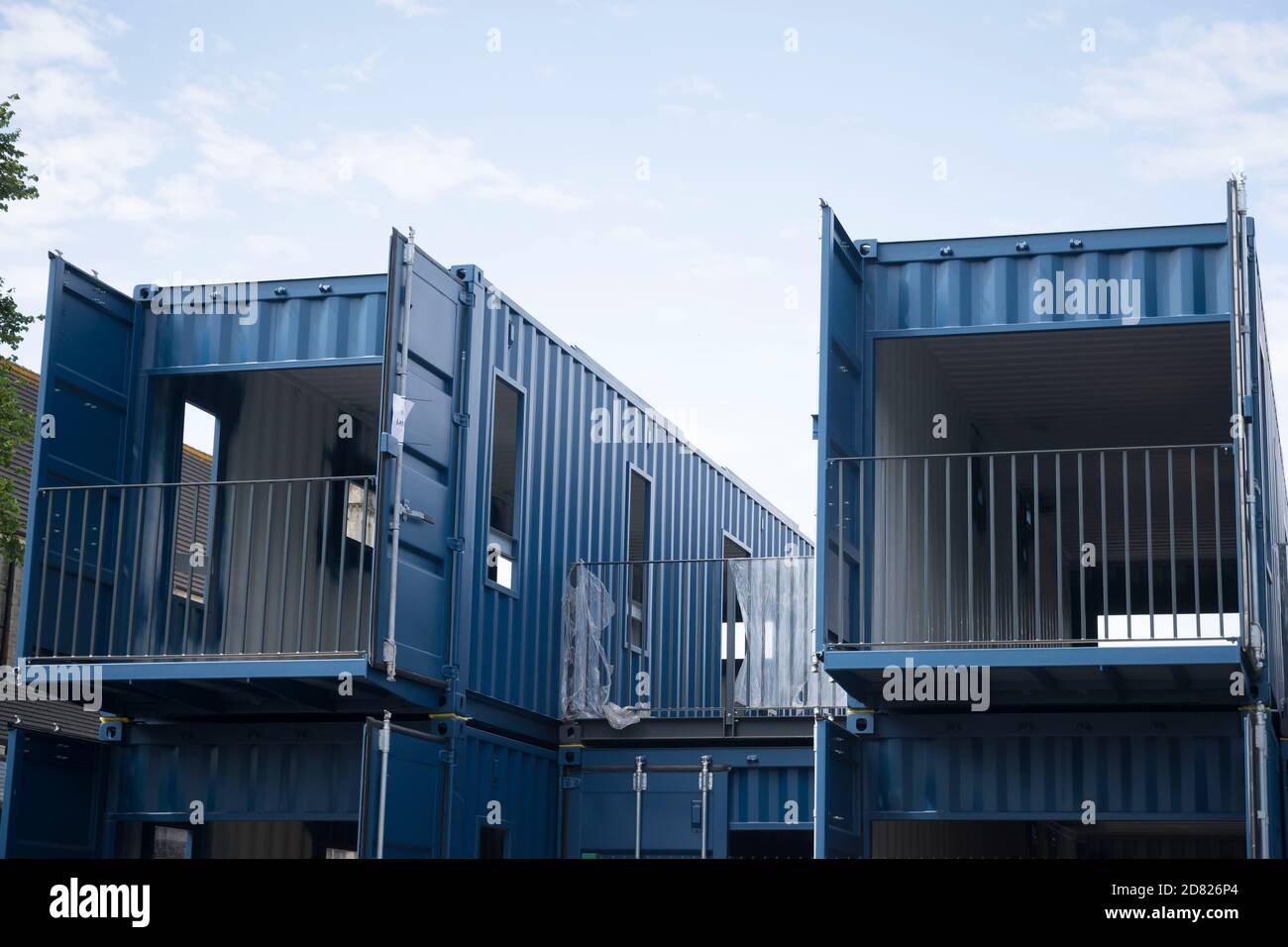 Shipping container housing for homeless hi-res stock photography and ...