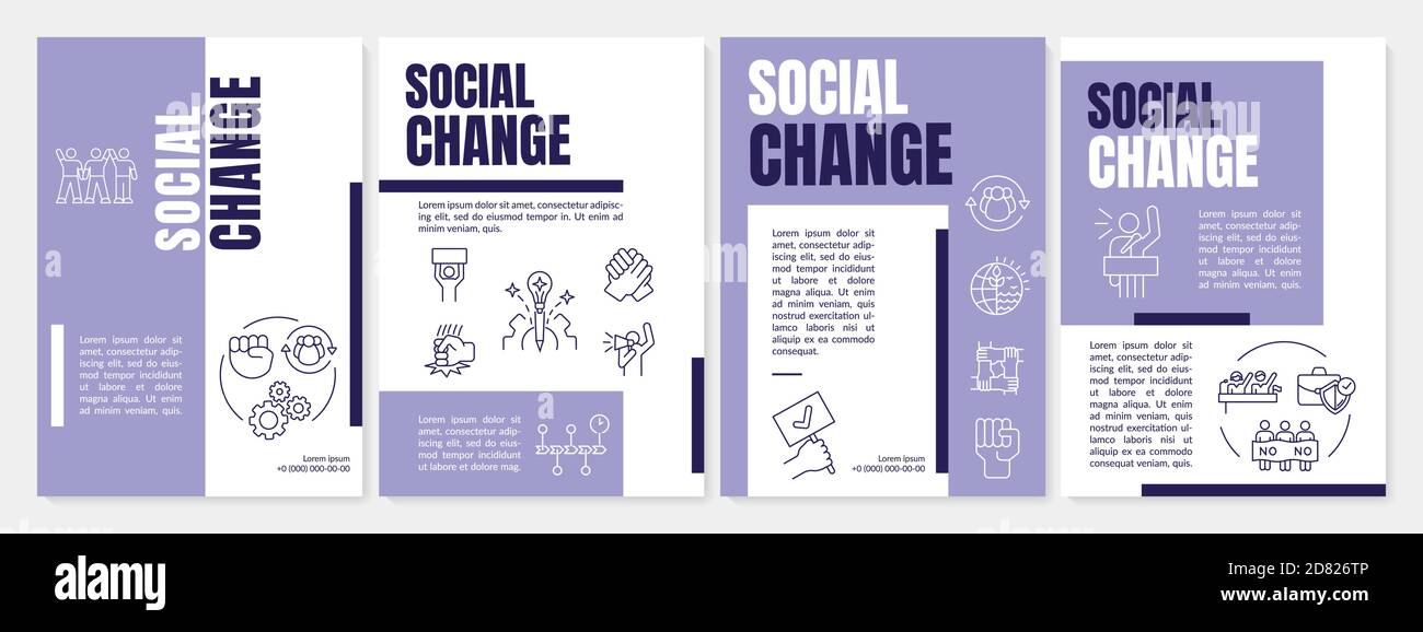 Social change brochure template Stock Vector Image & Art - Alamy