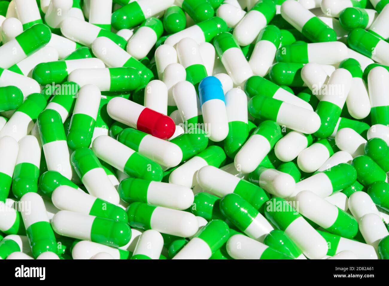 Collection of the colorful capsules with medicines Stock Photo - Alamy