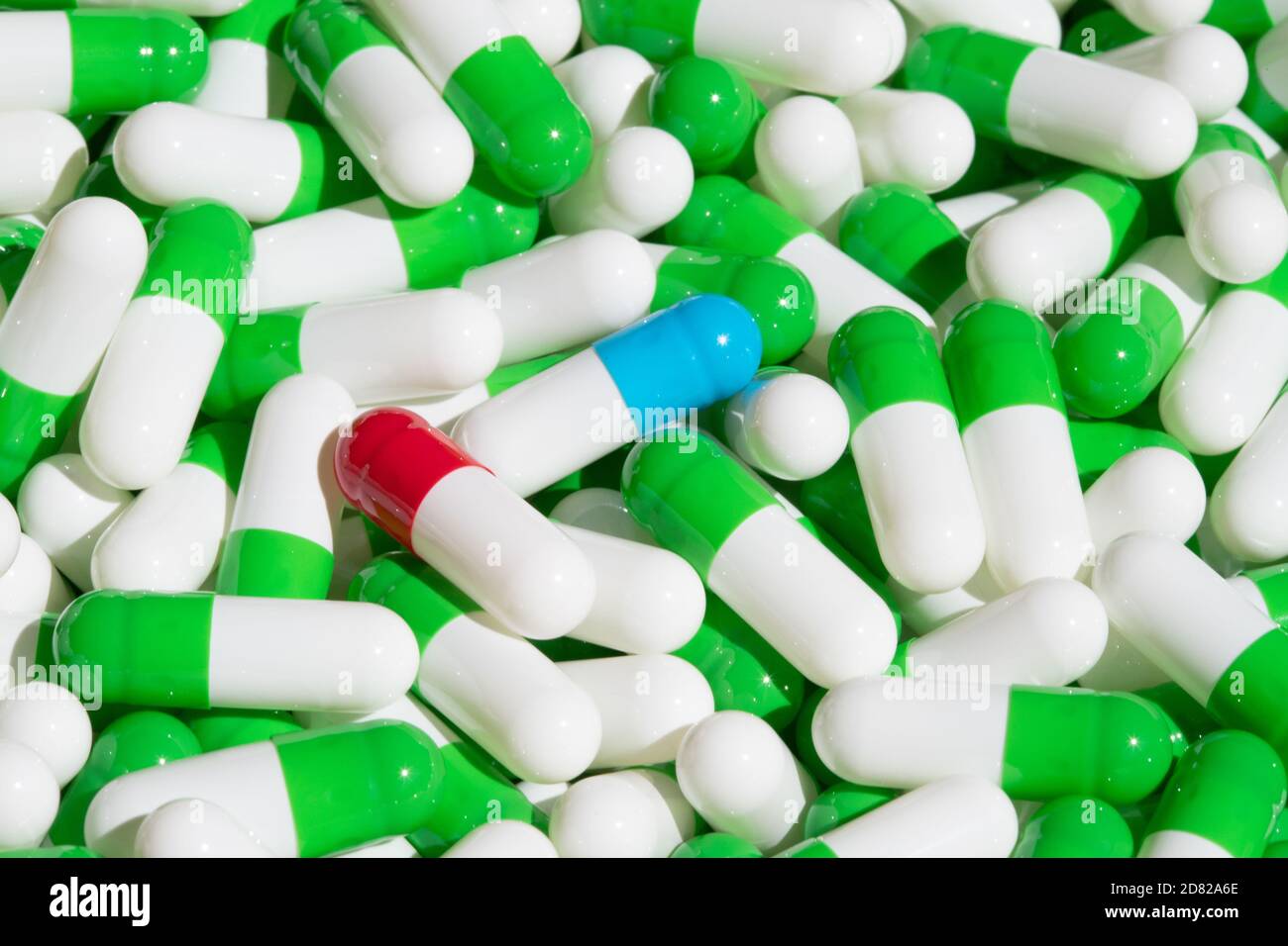 Collection of the colorful capsules with medicines Stock Photo - Alamy