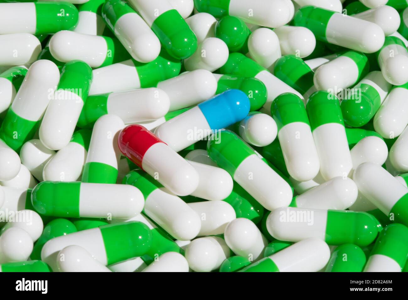 Collection of the colorful capsules with medicines Stock Photo - Alamy