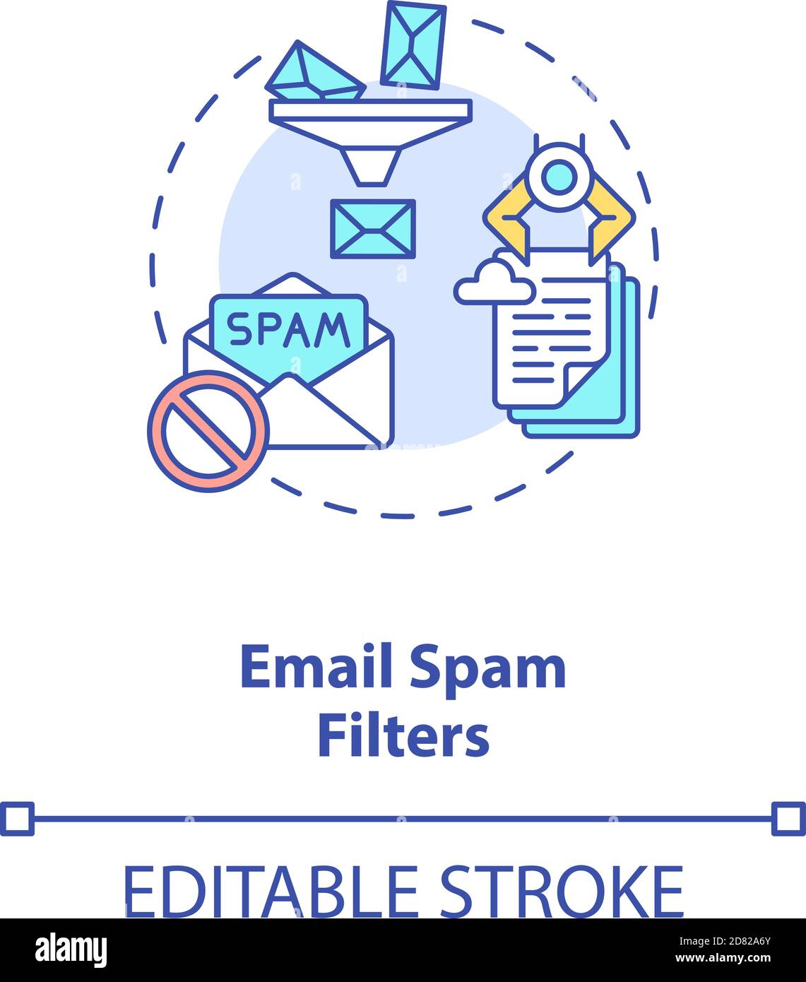 Spam email filter Stock Vector Images - Alamy