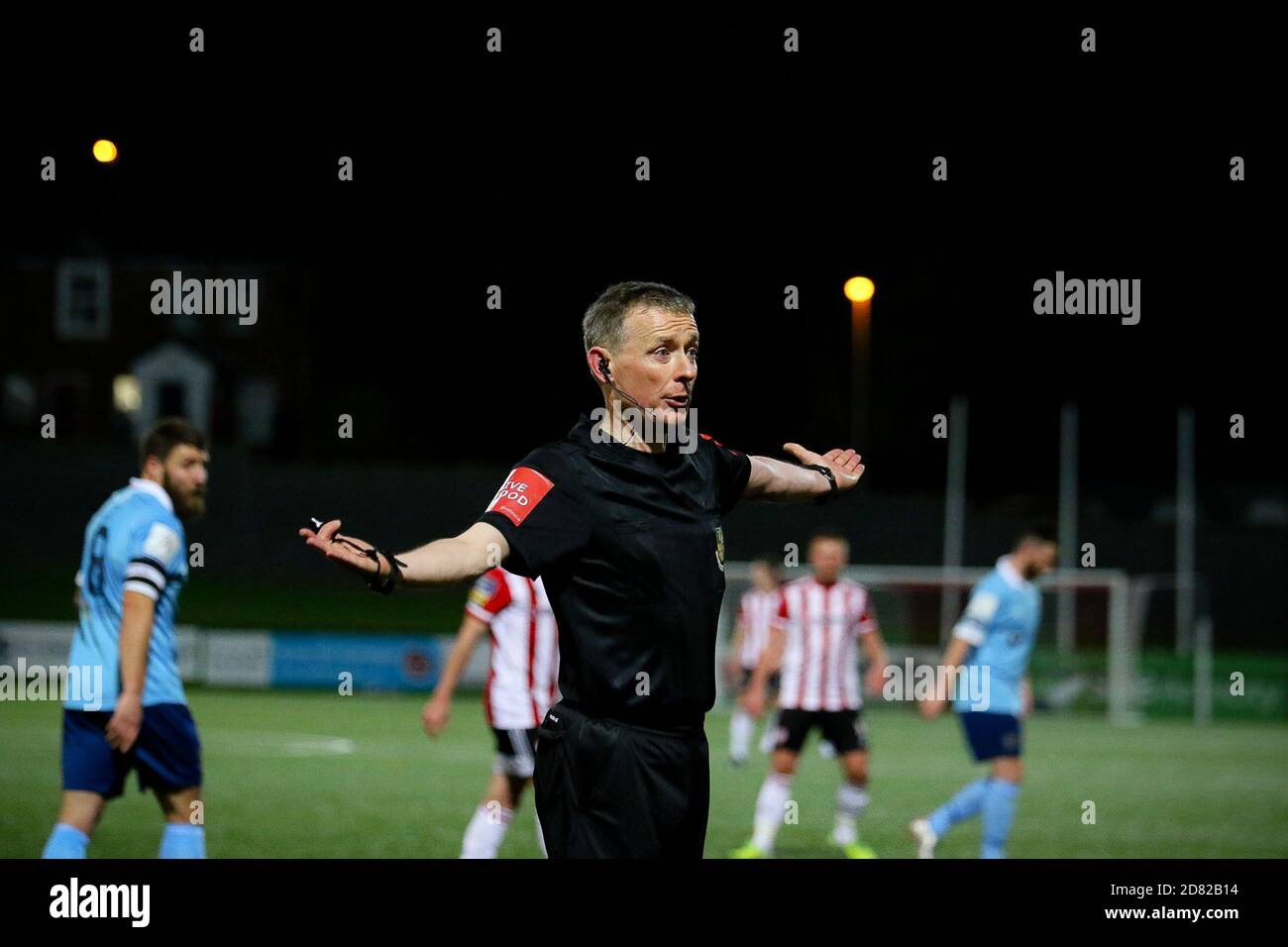 Derek Tomney during the Airtricity League fixture between Derry City ...