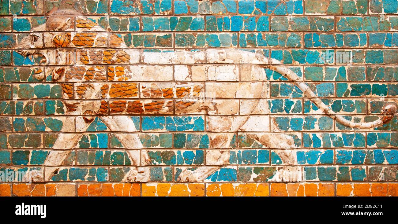 Ancient sumerian stone mosaic Stock Photo - Alamy