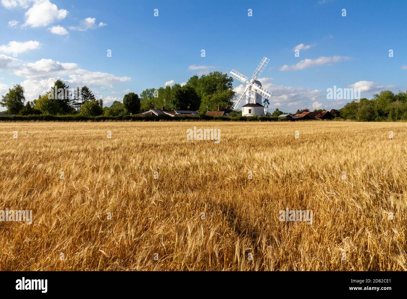 The Saxtead Green Post Mill, Saxtead Green, Woodbridge, Suffolk, UK ...