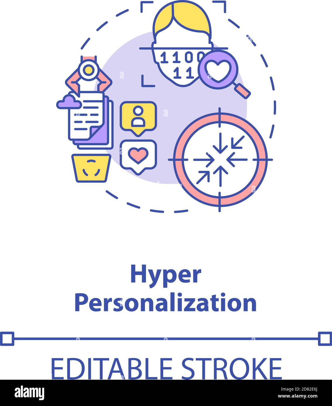Hyper personalization concept icon Stock Vector Image & Art - Alamy