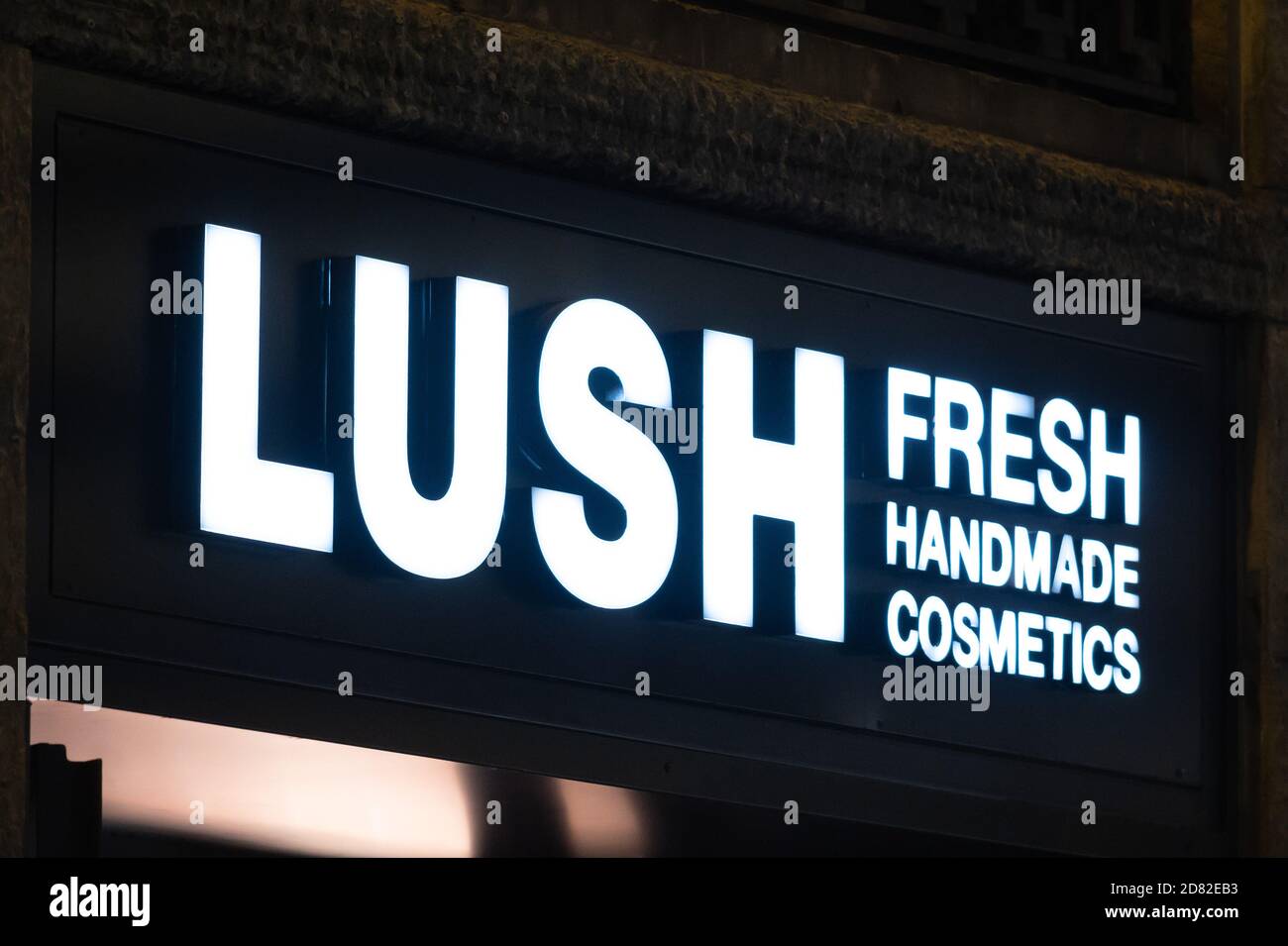 A Lush retail store sign Stock Photo - Alamy