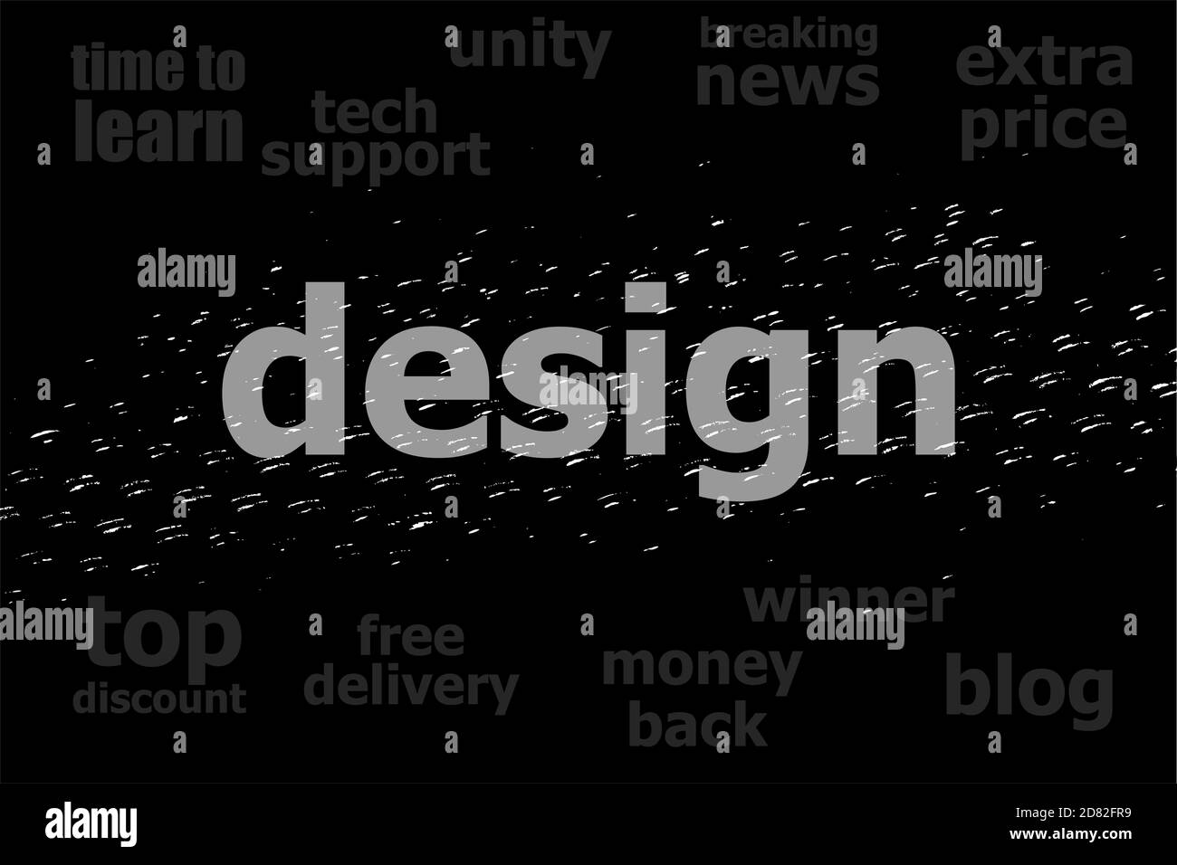 Text Design. web design concept . Black and white abstract background ...