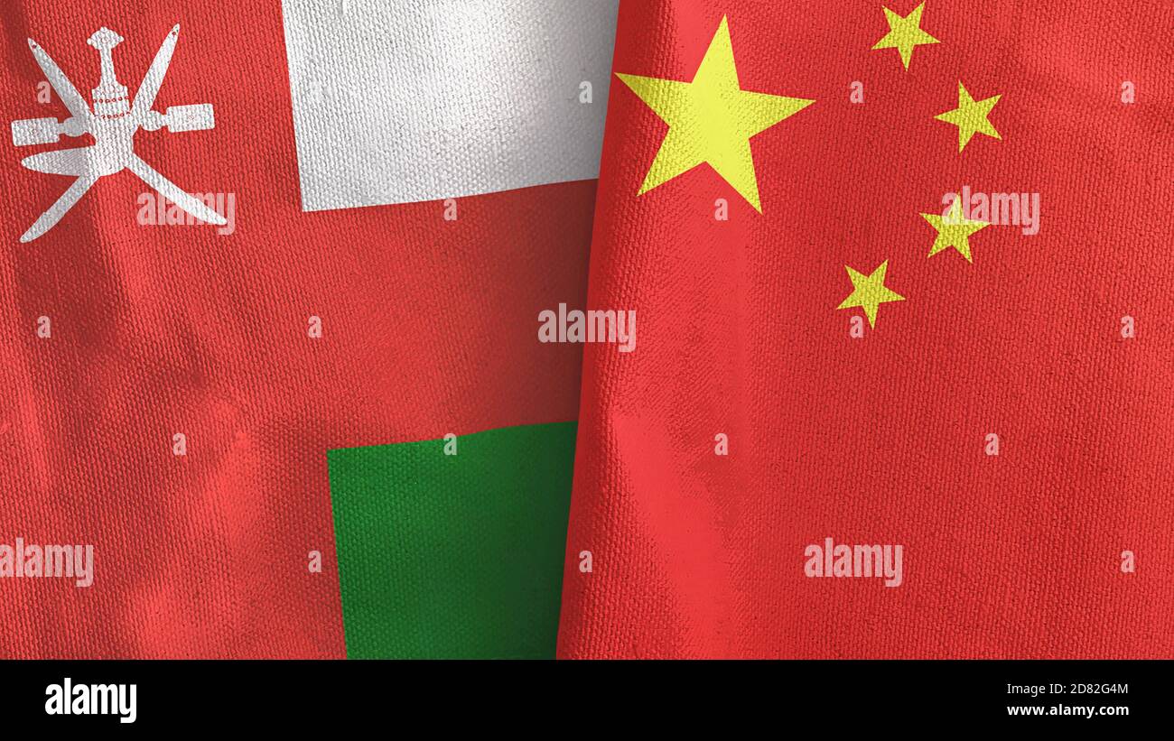 Oman china flag hi-res stock photography and images - Alamy