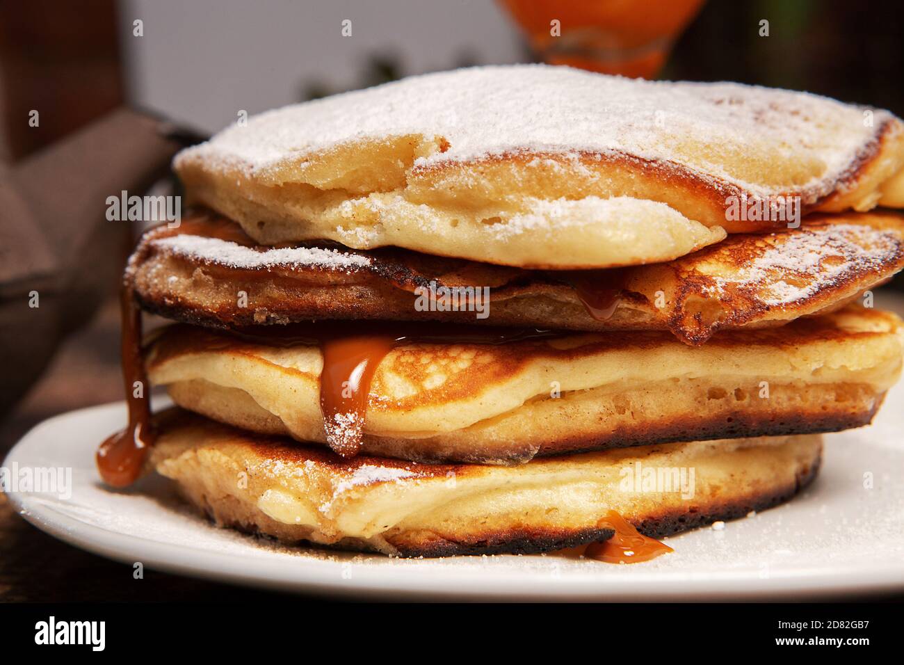 Pancakes table hi-res stock photography and images - Alamy