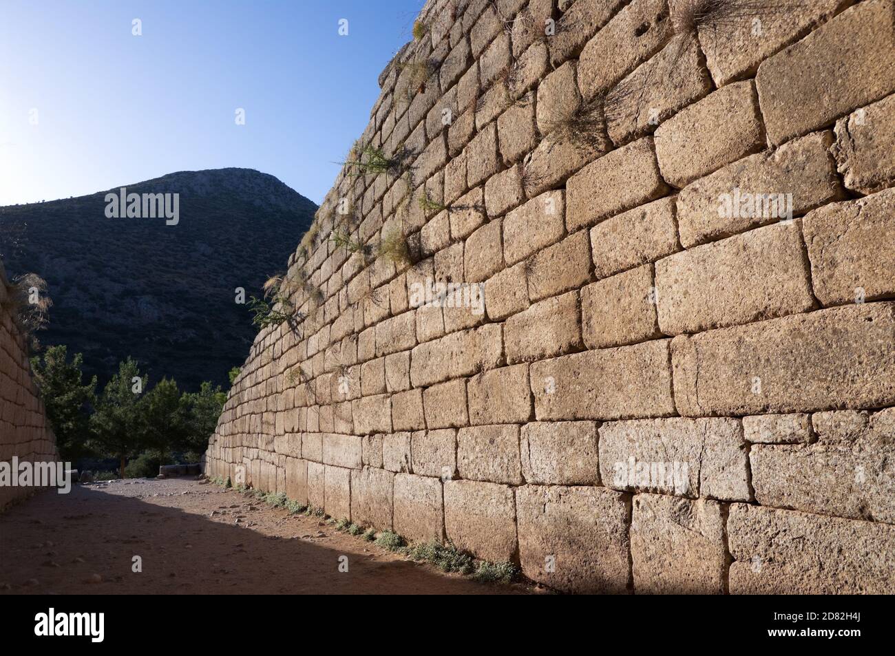 wall Cyclopean, constituting a primitive style of masonry characterized ...