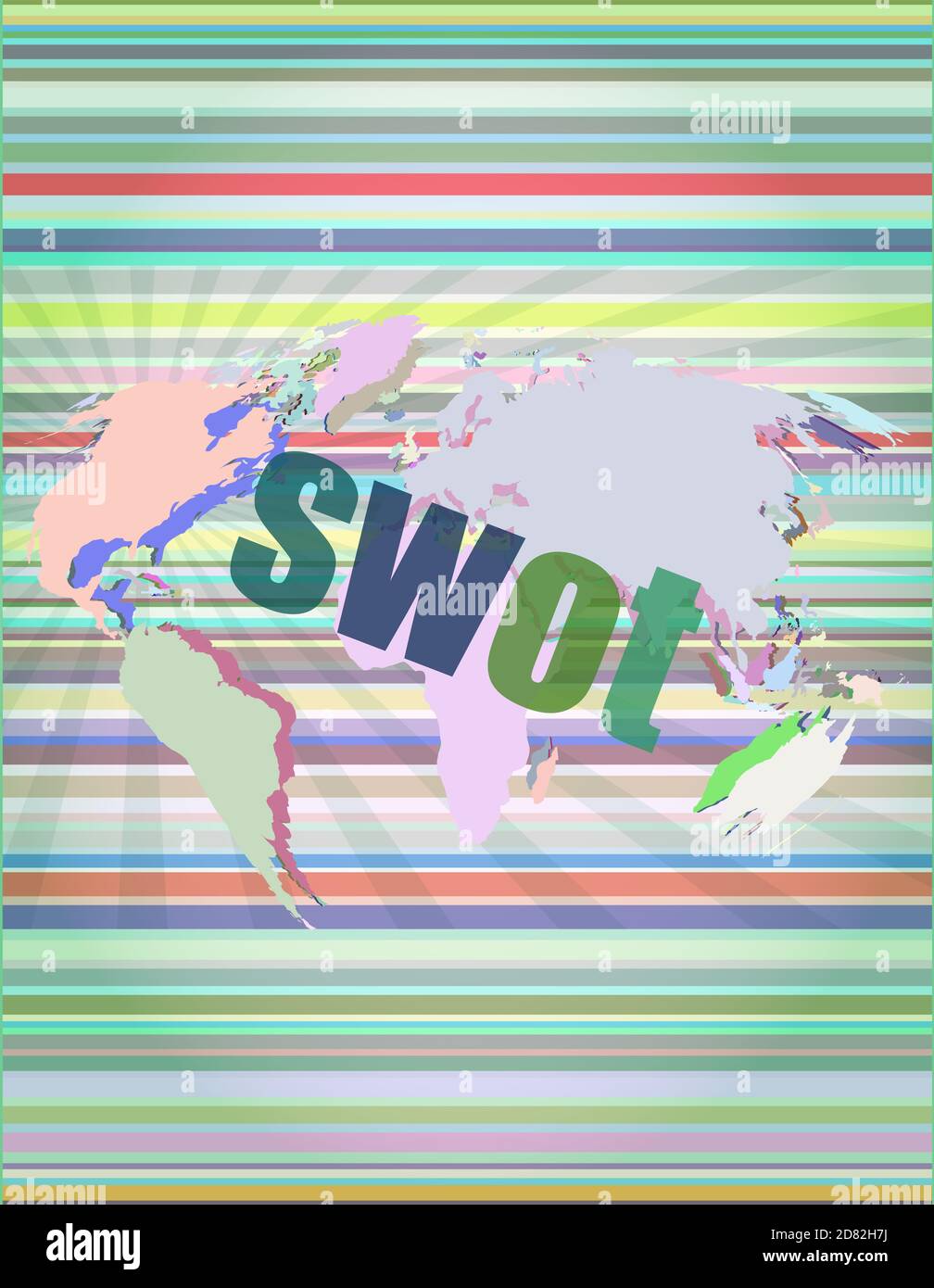 swot word on touch screen, modern virtual technology background Stock ...