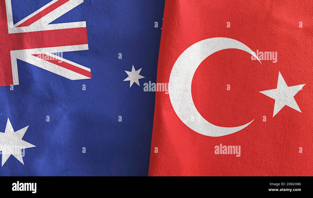 Turkish and australian flag hi-res stock photography and images - Alamy