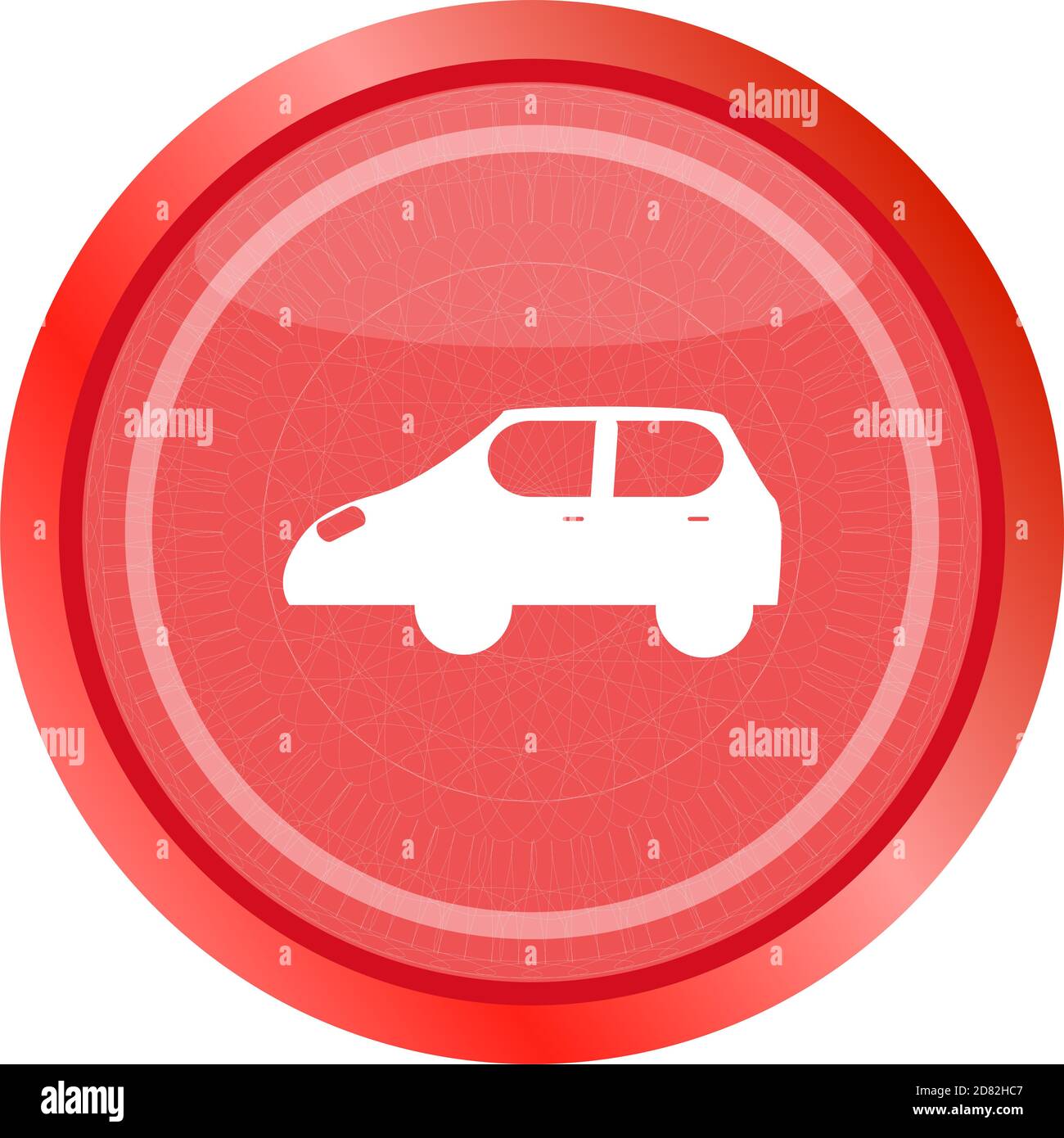 Car icon button design elements . Trendy flat style sign isolated on ...