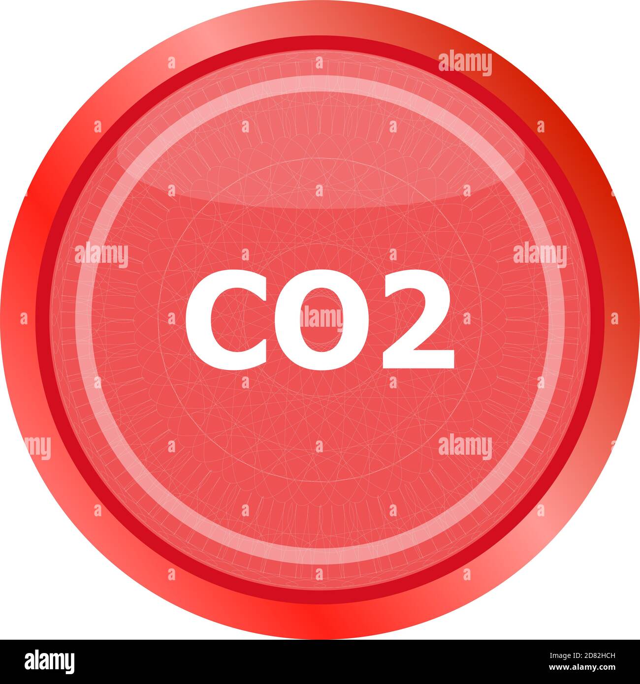 carbon dioxide web app icon, web button Stock Photo - Alamy