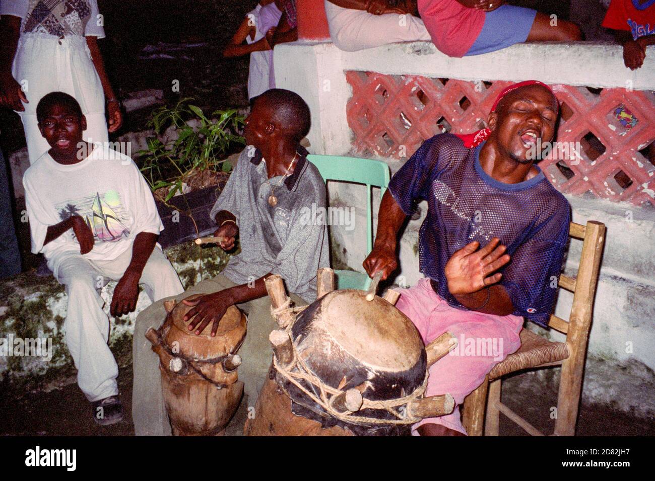 Voodoo ceremony in Haiti : building up the beat Stock Photo - Alamy