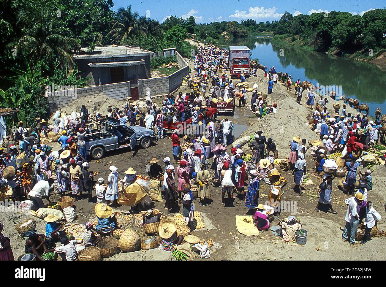 Rural market by the road to Cap Haitien,Haiti Stock Photo - Alamy